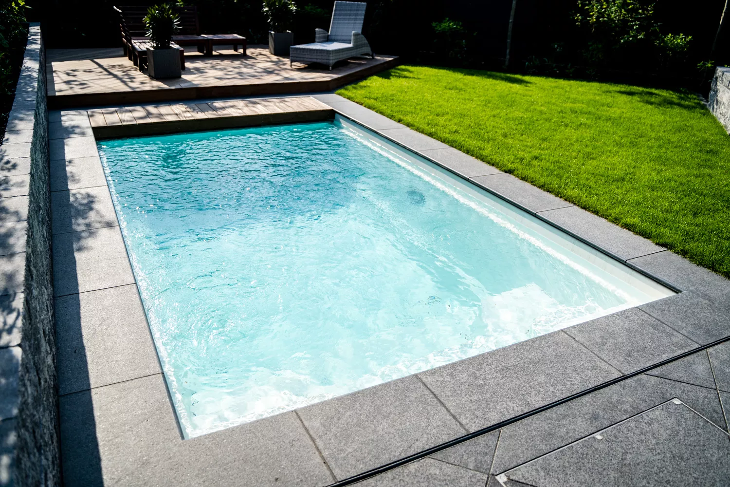 Stilvolle Gfk Pool Klein Rechteckig Bilder